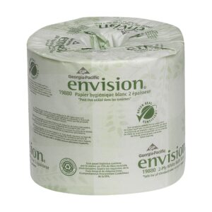 georgia-pacific envision 19880/01 2-ply embossed bathroom tissue, 4.05" l x 4" w, white, 4 rolls pack