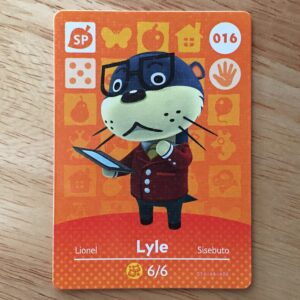 Nintendo Animal Crossing Happy Home Designer Amiibo Card 16 Lyle 016/100