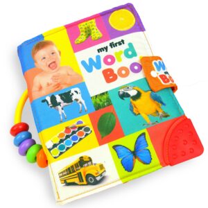 mamma kiddie baby soft activity book, my first word book, best cloth book, baby encyclopedia, holds up in the wash