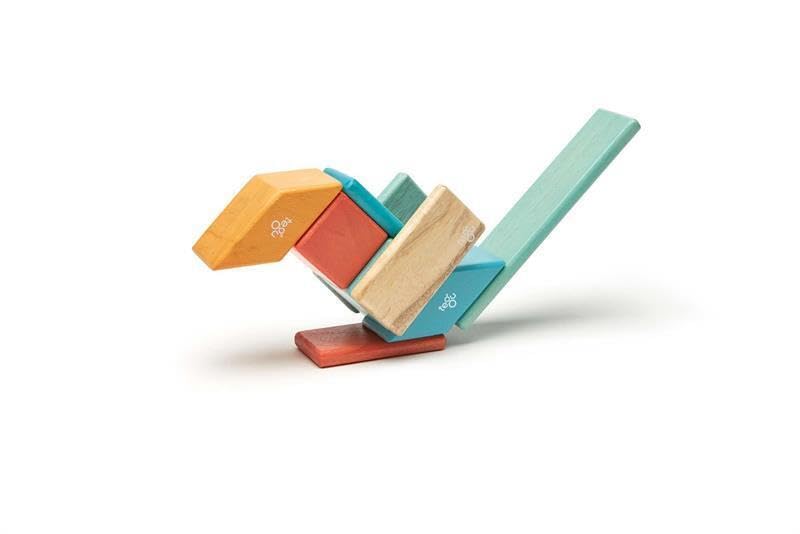 14 Piece Tegu Magnetic Wooden Block Set, Sunset