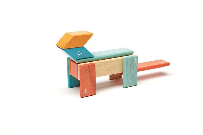 14 Piece Tegu Magnetic Wooden Block Set, Sunset