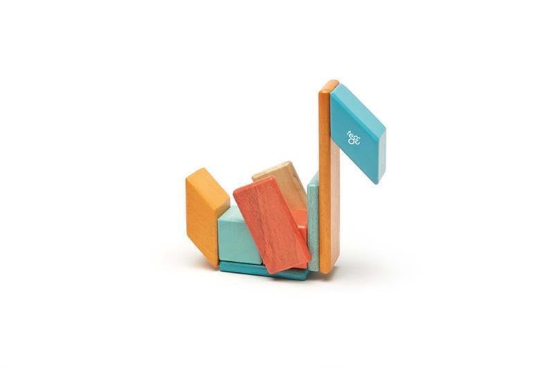 14 Piece Tegu Magnetic Wooden Block Set, Sunset