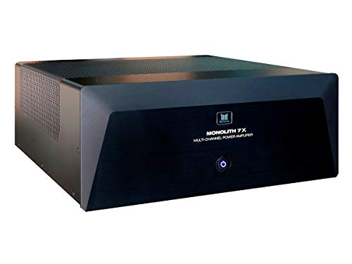 Monoprice 114566 Monolith Multi-Channel Power Amplifier - Black With 7x200 Watt Per Channel, XLR Inputs For Home Theater & Studio