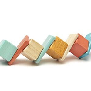 8 Piece Tegu Pocket Pouch Magnetic Wooden Block Set, Sunset