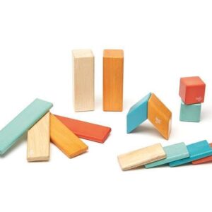 14 Piece Tegu Magnetic Wooden Block Set, Sunset