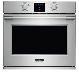 frigidaire professional fpew3077rf 30" 5.1 cu. ft. total capacity electric single wall oven, convection, sabbath mode, delay bake, ada compliant, in stainless steel