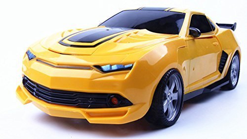 Surpass Remote Controlled Transformation Robot Shape-shift Action Figure, Remote Control Action Figure Model Car Toy for Kids, 1:14 Proportion Bumblebee (1:14 Proportion Big Size)