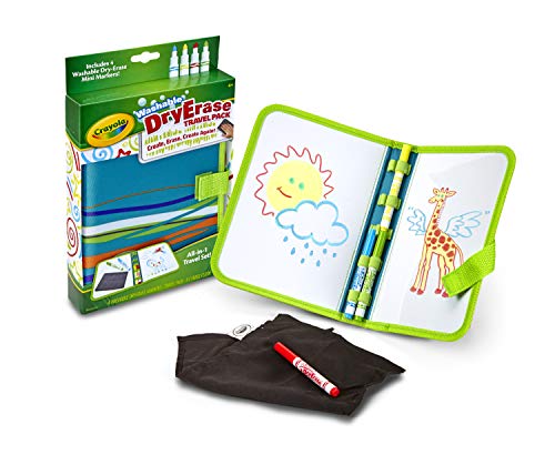 Crayola Washable Dry Erase Travel Pack, Whiteboard for Kids, Ages 4, 5, 6, 7