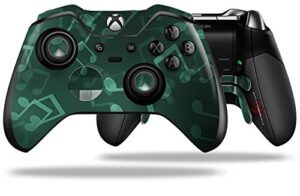 bokeh music seafoam green - wraptorskinz decal style vinyl skin wrap compatible with xbox one elite wireless controller (controller not included)