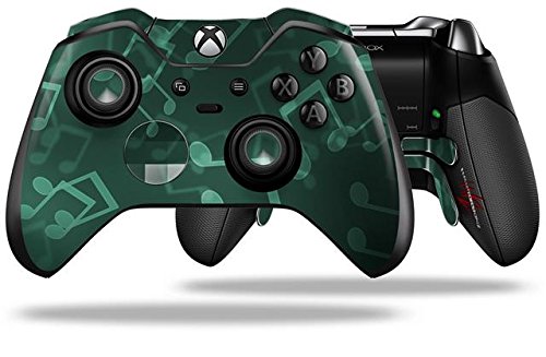 Bokeh Music Seafoam Green - WraptorSkinz Decal Style Vinyl Skin Wrap compatible with XBOX One ELITE Wireless Controller (CONTROLLER NOT INCLUDED)