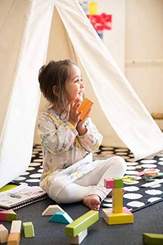 8 Piece Tegu Pocket Pouch Magnetic Wooden Block Set, Sunset