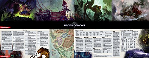 Gale Force Nine Dungeons & Dragons - Rage of Demons(Out of the Abyss) DM Screen, Multicolor (73704BFM)