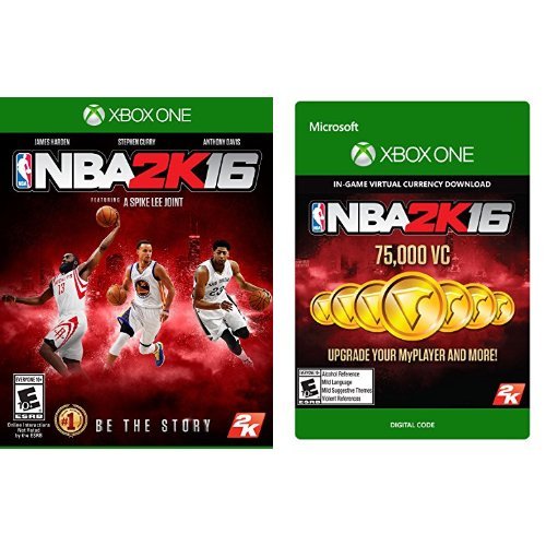 NBA 2K16 Game + 75,000 VC - Xbox One