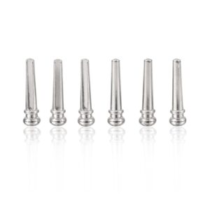 6PCS Acoustic Guitar Bridge Pins Metal Guitar Brass String Nail Pins Bridge Pins Replacement Parts