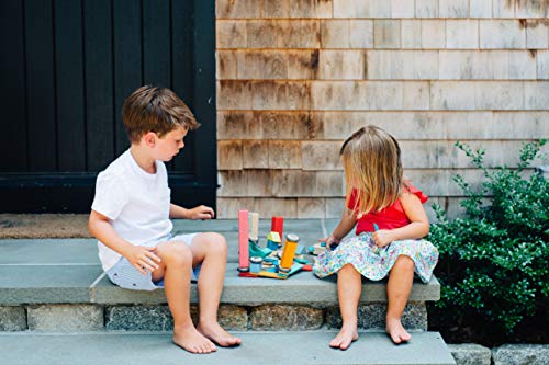 14 Piece Tegu Magnetic Wooden Block Set, Sunset