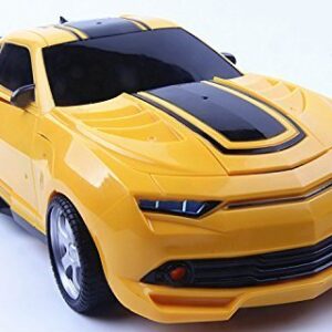 Surpass Remote Controlled Transformation Robot Shape-shift Action Figure, Remote Control Action Figure Model Car Toy for Kids, 1:14 Proportion Bumblebee (1:14 Proportion Big Size)