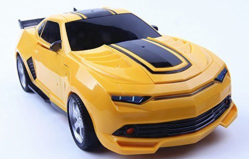 Surpass Remote Controlled Transformation Robot Shape-shift Action Figure, Remote Control Action Figure Model Car Toy for Kids, 1:14 Proportion Bumblebee (1:14 Proportion Big Size)