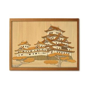 kinowa wooden art kit kiharie himeji castle made in japan