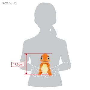 Sanei Pokemon All Star Series PP18 Charmander Stuffed Plush, 6.5"