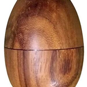 AAR Wooden Egg Shaker Percussion Instrument (Brown)