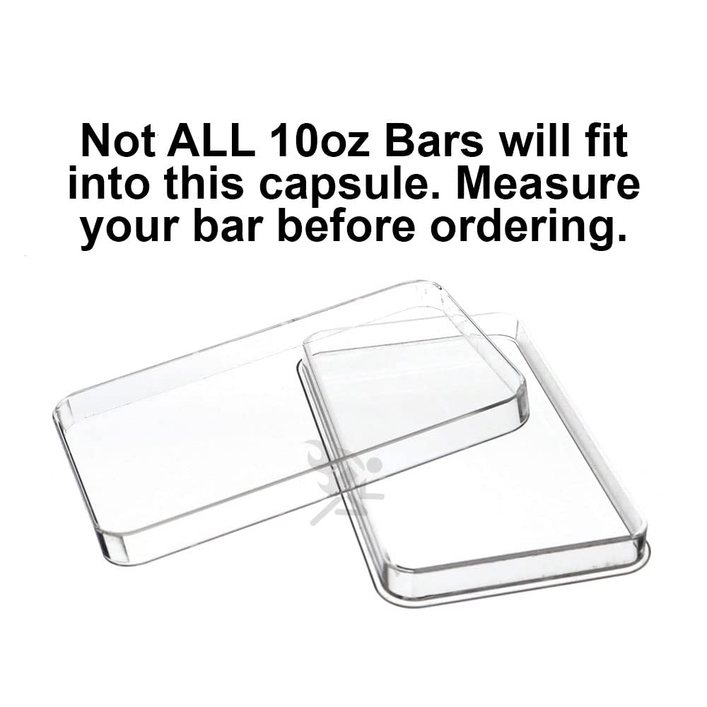 10oz Silver Bar Direct Fit Air-Tite Capsule Holder Qty: 3