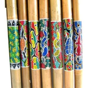 Rainstick Bamboo Rain Stick Musical Percussion Shaker Instrument Hand Painted - Size 16", JIVE BRAND - NOT MADE IN CHINA