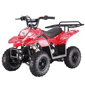 familygokarts boulder 400xr kids atv in red spider