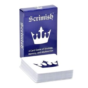 nexci scrimish card game - strategy games for two players including adults, teens, kids and families that is easy to learn for party or travel