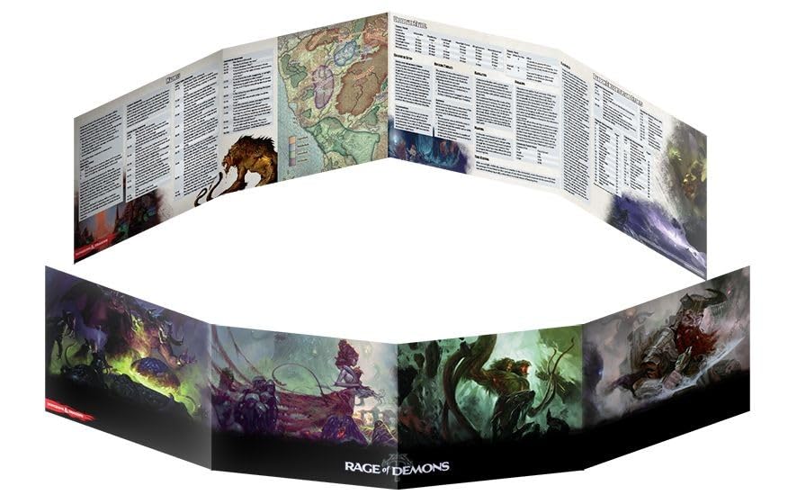 Gale Force Nine Dungeons & Dragons - Rage of Demons(Out of the Abyss) DM Screen, Multicolor (73704BFM)