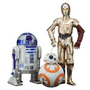 kotobukiya star wars episode 7 the force awakens c-3po & r2-d2 with bb-8 artfx+ statue