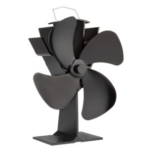 home-complete stove fan- heat powered fan for wood burning stoves or fireplaces-quiet and low maintenance, disperses warm air through house