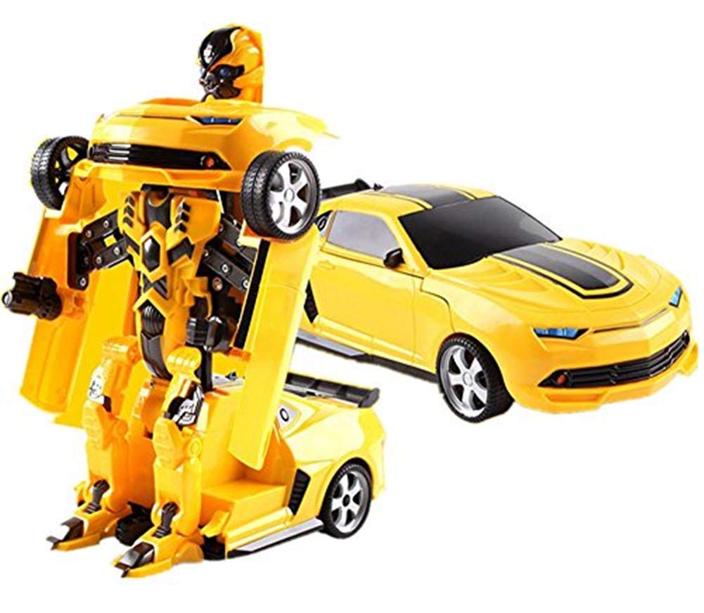 Surpass Remote Controlled Transformation Robot Shape-shift Action Figure, Remote Control Action Figure Model Car Toy for Kids, 1:14 Proportion Bumblebee (1:14 Proportion Big Size)