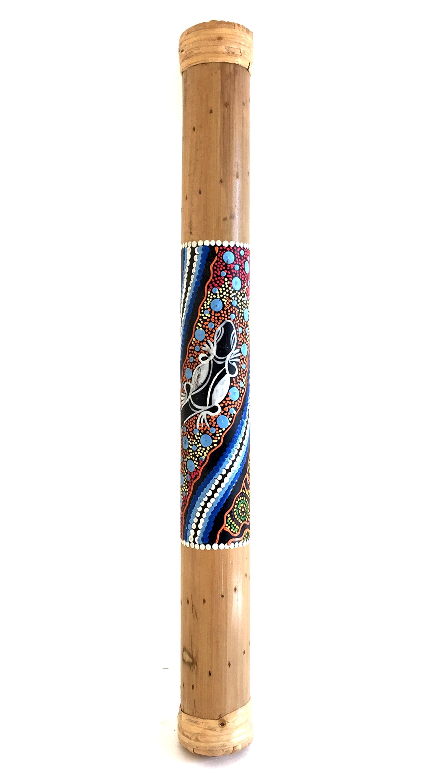 Rainstick Bamboo Rain Stick Musical Percussion Shaker Instrument Hand Painted - Size 16", JIVE BRAND - NOT MADE IN CHINA