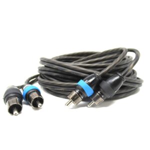 Sky High Car Audio 2 Channel Twisted 12 ft RCA Cables Coated 12' OFC