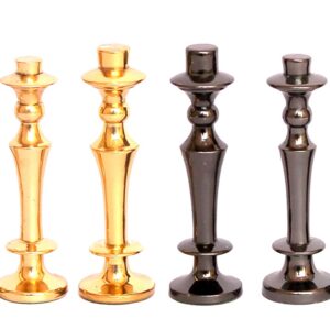 StonKraft Collectible White & Black Marble Chess Board Set + Brass Chess Pieces Pawns - Decorative Stone Chess - Home Décor - 15" Inches