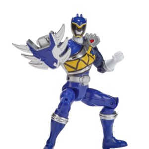 Power Rangers Dino Super Charge - 5" Dino Steel Blue Ranger Action Figure