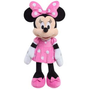 disney junior minnie mouse 40 inch giant plush minnie mouse stuffed animal for kids, officially licensed kids toys for ages 2 up by just play