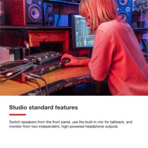 Focusrite Scarlett 18i20 3rd Gen USB Audio Interface for Recording, Producing and Engineering — High-Fidelity, Studio Quality Recording, with Transparent Playback