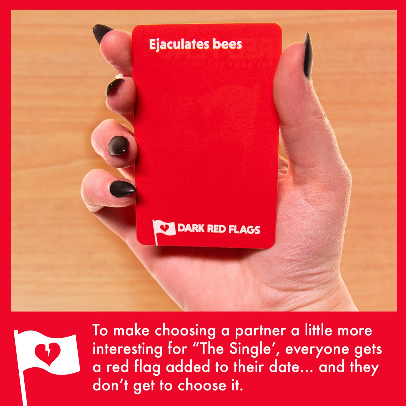 Skybound Entertainment Dark Red Flags : Expansion Deck for Card Game of Terrible Dates| Adult Party Game, 75 New Cards, 3-10 Players, Ages 17+