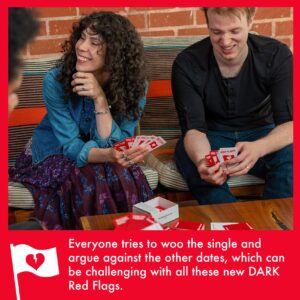 Skybound Entertainment Dark Red Flags : Expansion Deck for Card Game of Terrible Dates| Adult Party Game, 75 New Cards, 3-10 Players, Ages 17+