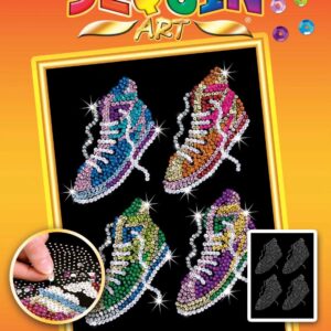 Sequin Art Orange, Street Feet, Sparkling Arts and Crafts Picture Kit, Creative Crafts