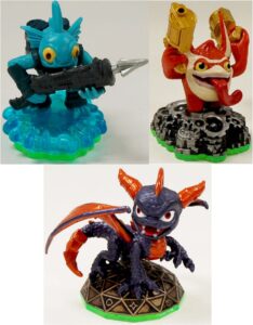 skylanders spyro's adventure triple character pack (spyro, trigger happy, gill grunt) - new in bulk packaging