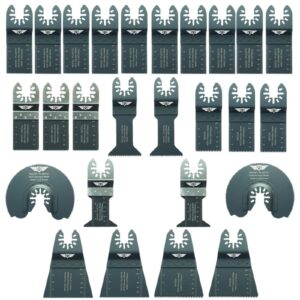 26 x topstools faka26a fast fit omt mix blades for dewalt bosch fein (non-starlock) makita milwaukee craftsman chicago ryobi rockwell (hyperlock) porter cable multi tool accessories