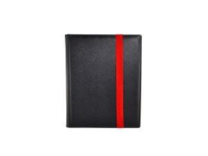 dex protection card binder 9 | stores 360 gaming cards | includes 20 side loading card pages | 9 card page format |band closure | smooth matte padded finish | velvet lined interior