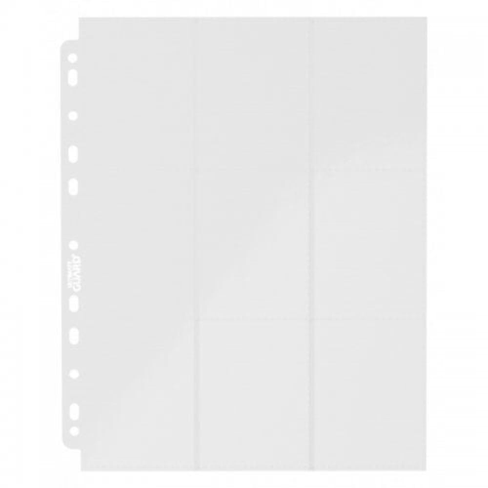 Ultimate Guard 18-Pocket Pages Side-Loading White (10) Card Binders Sheets