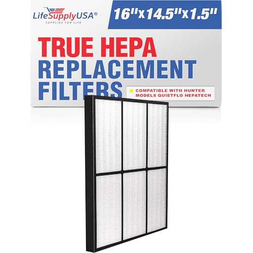 LifeSupplyUSA Filter Replacement Compatible with Hunter 30940 30210 30214 30215 30216 30225 30260 30398 30400 30401