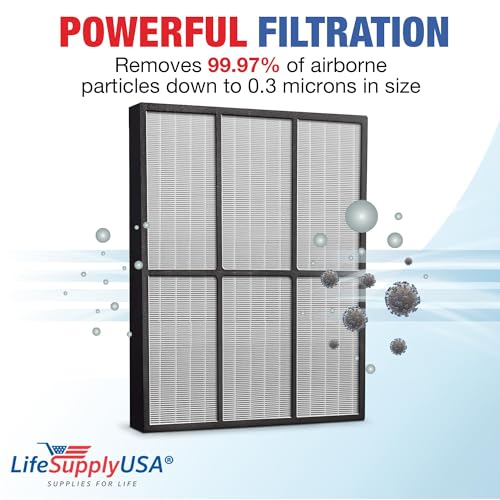 LifeSupplyUSA Filter Replacement Compatible with Hunter 30940 30210 30214 30215 30216 30225 30260 30398 30400 30401