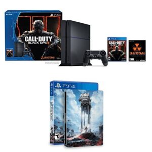 playstation 4 500gb console - call of duty black ops iii bundle with star wars: battlefront & steelbook (amazon exclusive)