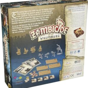 Zombicide Black Plague Wulfsburg Board Game EXPANSION | Strategy Game | Cooperative Board Game for Teens and Adults | Zombie Board Game | Ages 14+ | 1-6 Players | Avg. Playtime 1 Hour | Made by CMON