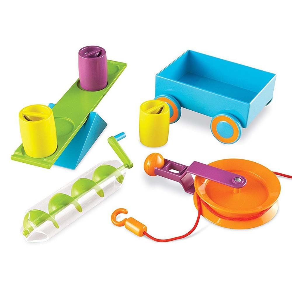 Learning Resources STEM Simple Machines Activity Set, Hands-on Science Activities, 19 Pieces, Ages 5+